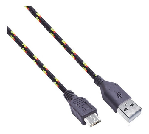 Cable usb a Micro usb Tela 1m Negro - Rantec Electronics
