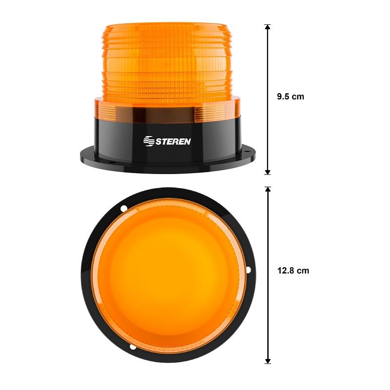 Luz LED ambar estrobo para alarmas - Rantec Electronics