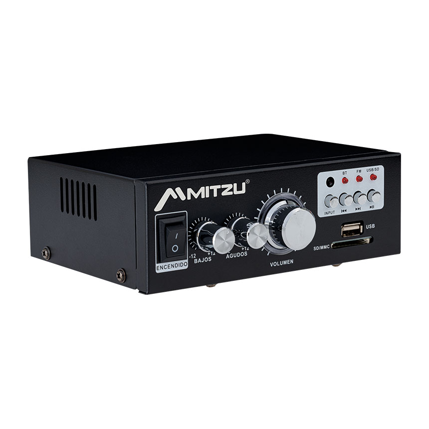 Amplificador de Audio Bluetooth Mitzu Usb RCA - Rantec Electronics