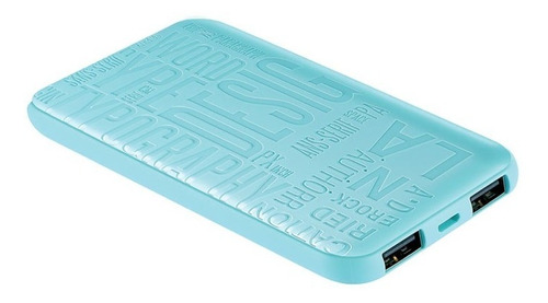 Power Bank 5000ma Carga Rapida Color Azul - Rantec Electronics