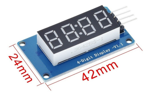 Modulo Led 4 Digitos Pantalla Display 7 Segmentos Tm1637 Rojo – Rantec Electronics