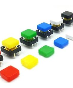 Push Button 12x12mm 4 Pines Con Capuchon *Cuadrado Rojo - Rantec ...