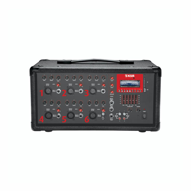 Amplificador de 6 Canales con Bluetooth USB SD - Rantec Electronics