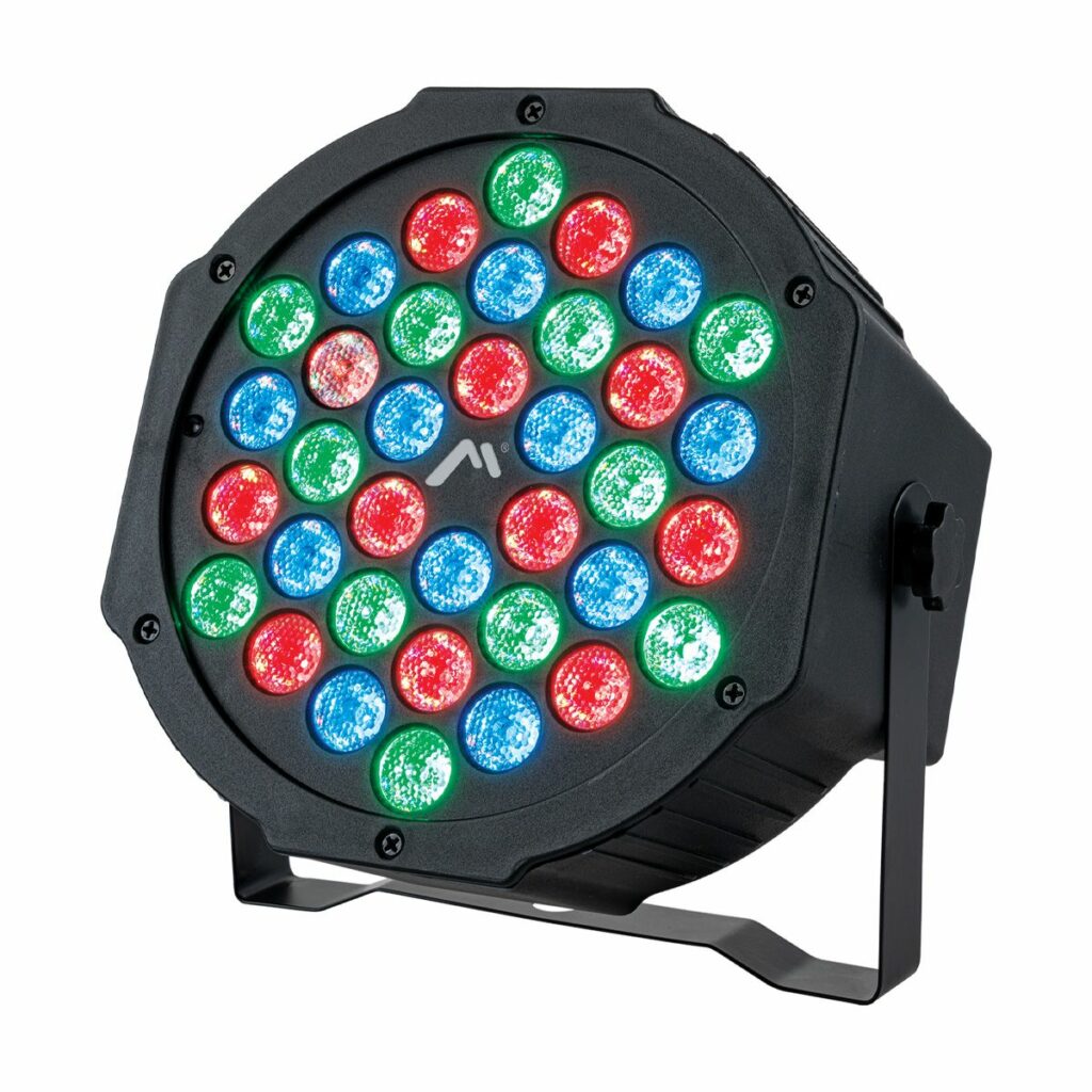 Cañon Luz Par de 36 leds RGB audio rítmica de 20W DMX - Rantec Electronics