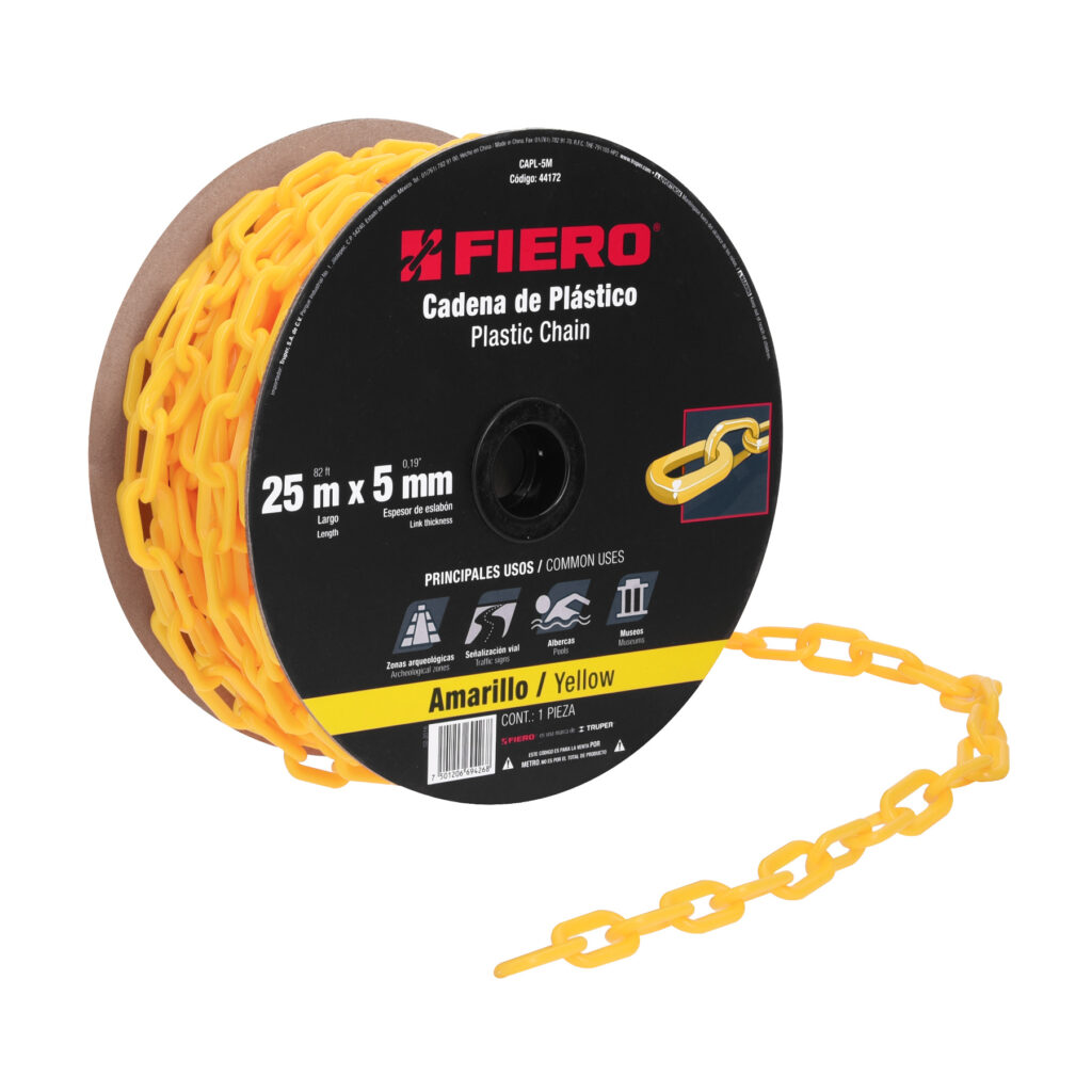 Metro de Cadena de plastico de 5mm amarilla - Rantec Electronics