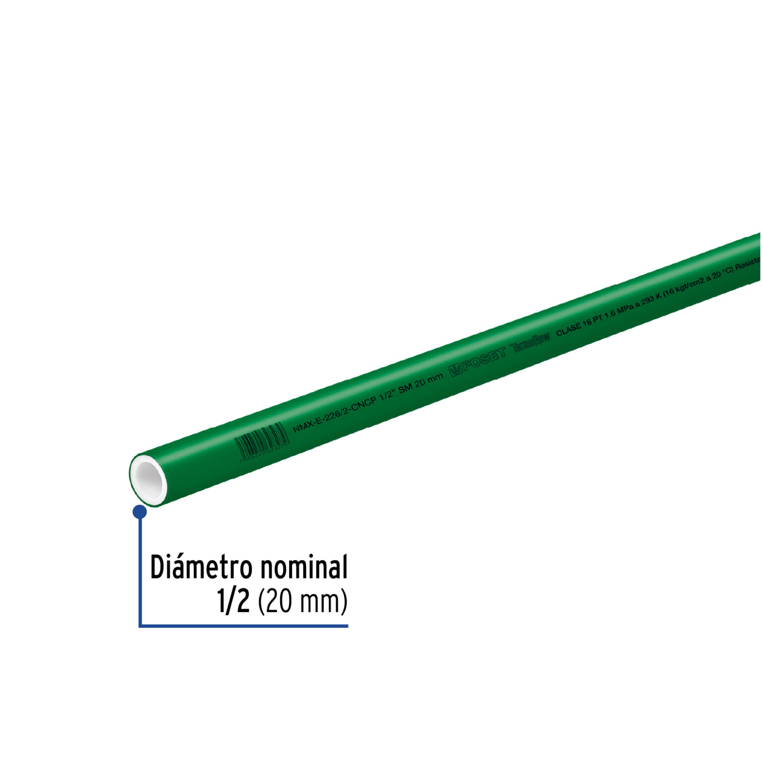 Tubo de PPR 20mm 1/2" de 4m - Rantec Electronics