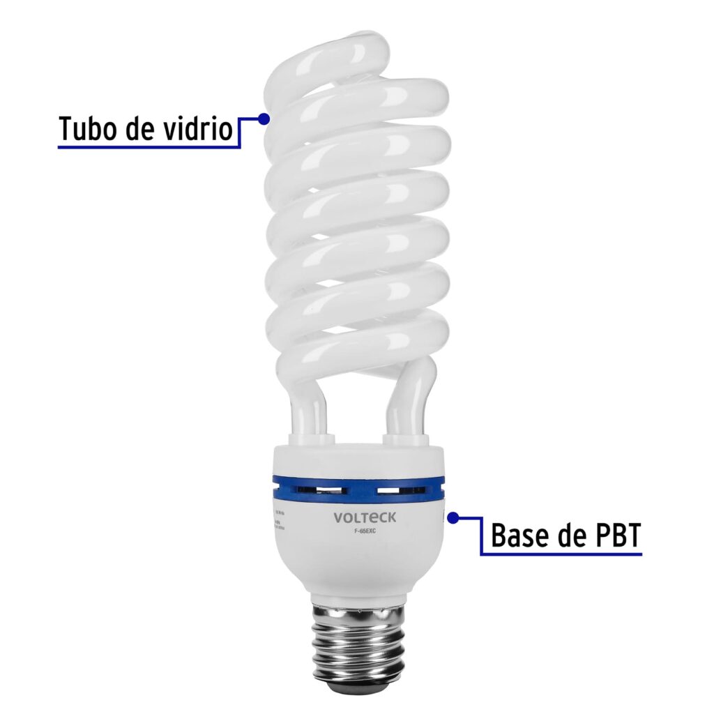 Foco Lampara 65W 220v Espiral Base Mogul E39 Luz dia - Rantec Electronics