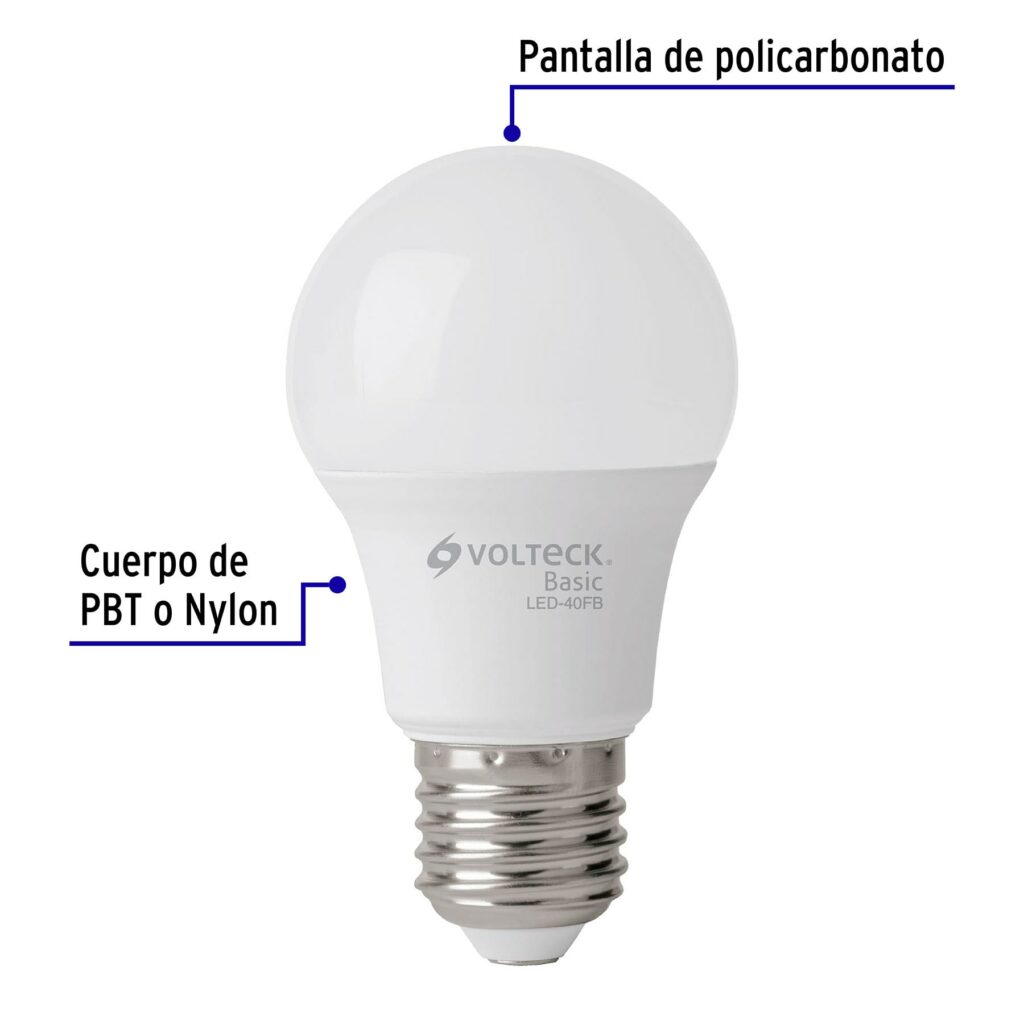 Foco Lampara LED 6W luz de dia Volteck Basic - Rantec Electronics
