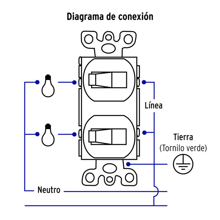 Placa armada 2 interruptores sencillo linea Standard blanc - Rantec Electronics