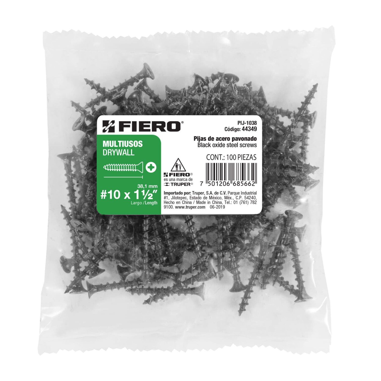 Pijas multiusos 10 x 1-1/2" bolsa con 100 piezas - Rantec Electronics