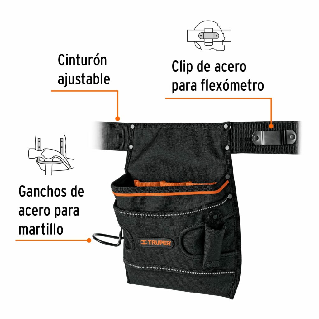 Porta herramientas de poliester 7 compartimentos - Rantec Electronics