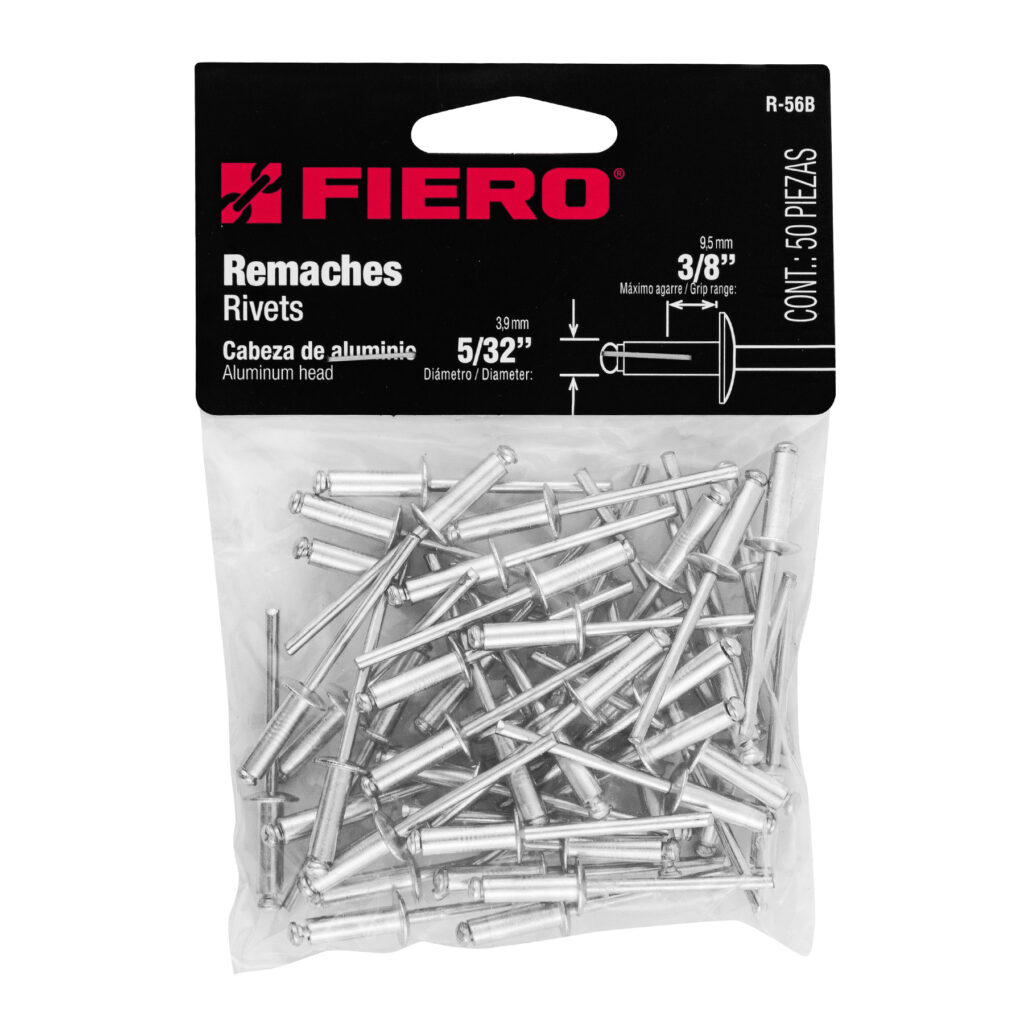 Remaches 5/32" x 3/8" bolsa con 50pzas - Rantec Electronics