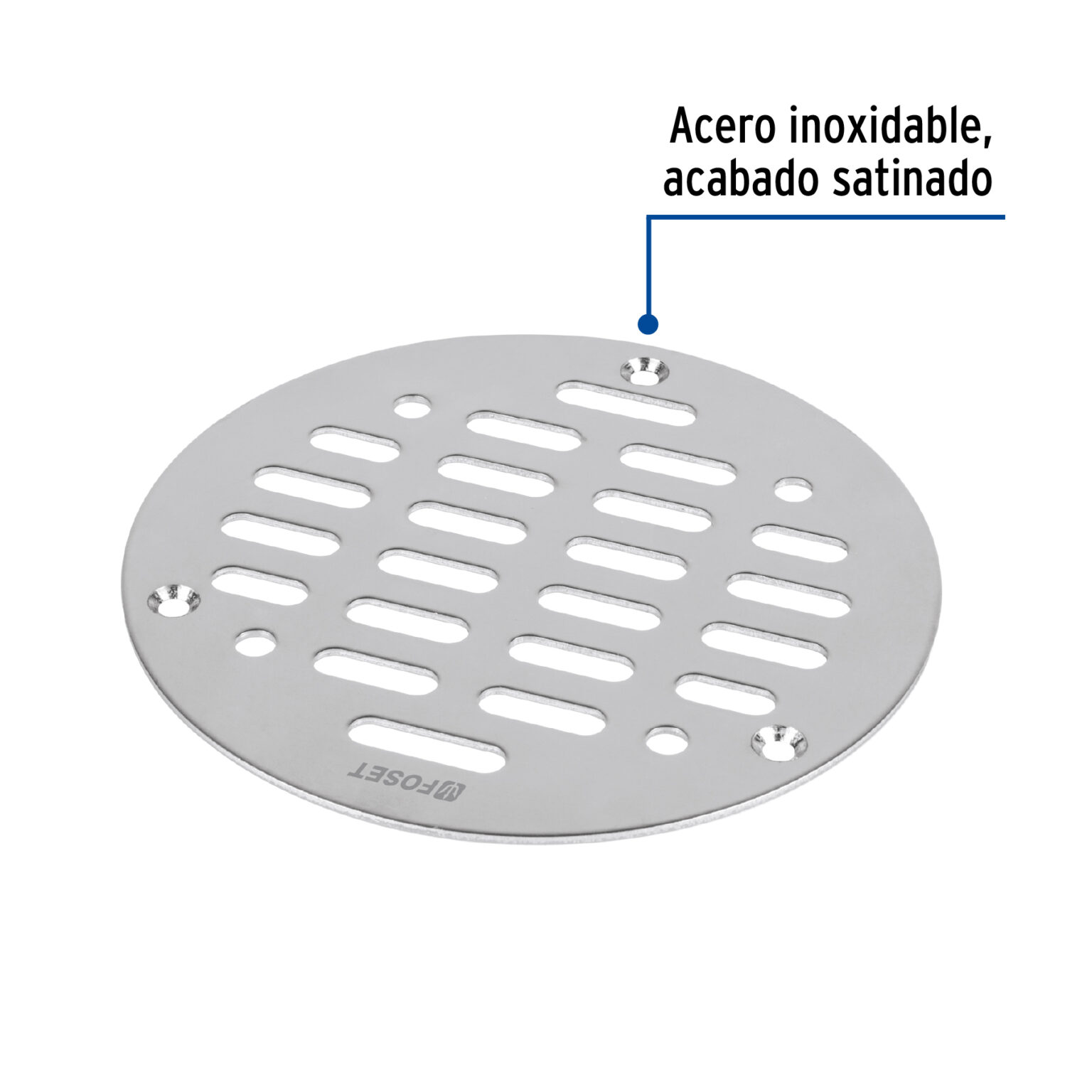 Tapa Rejilla coladera acero inoxidable 5" - Rantec Electronics
