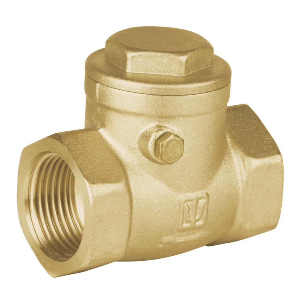 Valvula check horizontal de laton 3/4" - Rantec Electronics